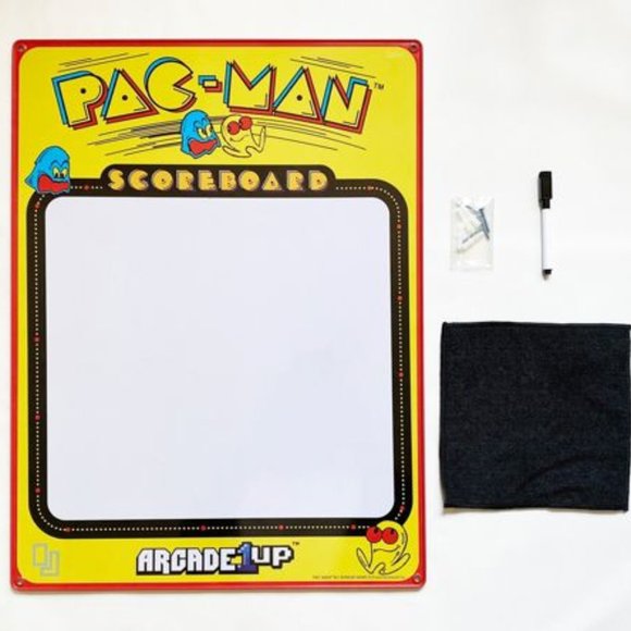 Office | Pacman Tin Scoreboard With Dry Erase Kit Arcade1up Whiteboard ...
